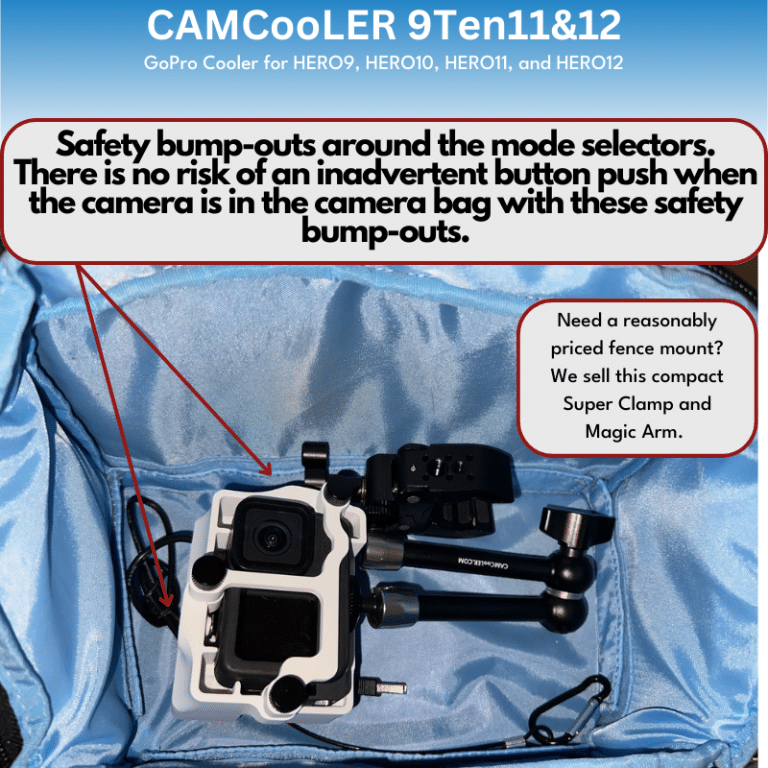 CAMCooLER 9Thirteen - Cooler for GoPro HERO9, HERO10, HERO11, HERO12 ...