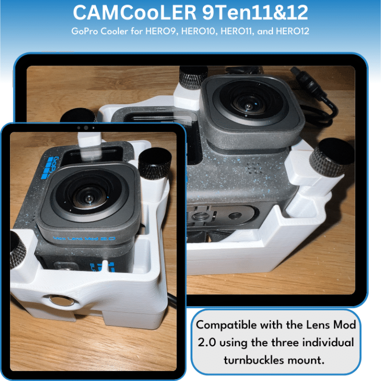 CAMCooLER 9Thirteen - Cooler for GoPro HERO9, HERO10, HERO11, HERO12 ...