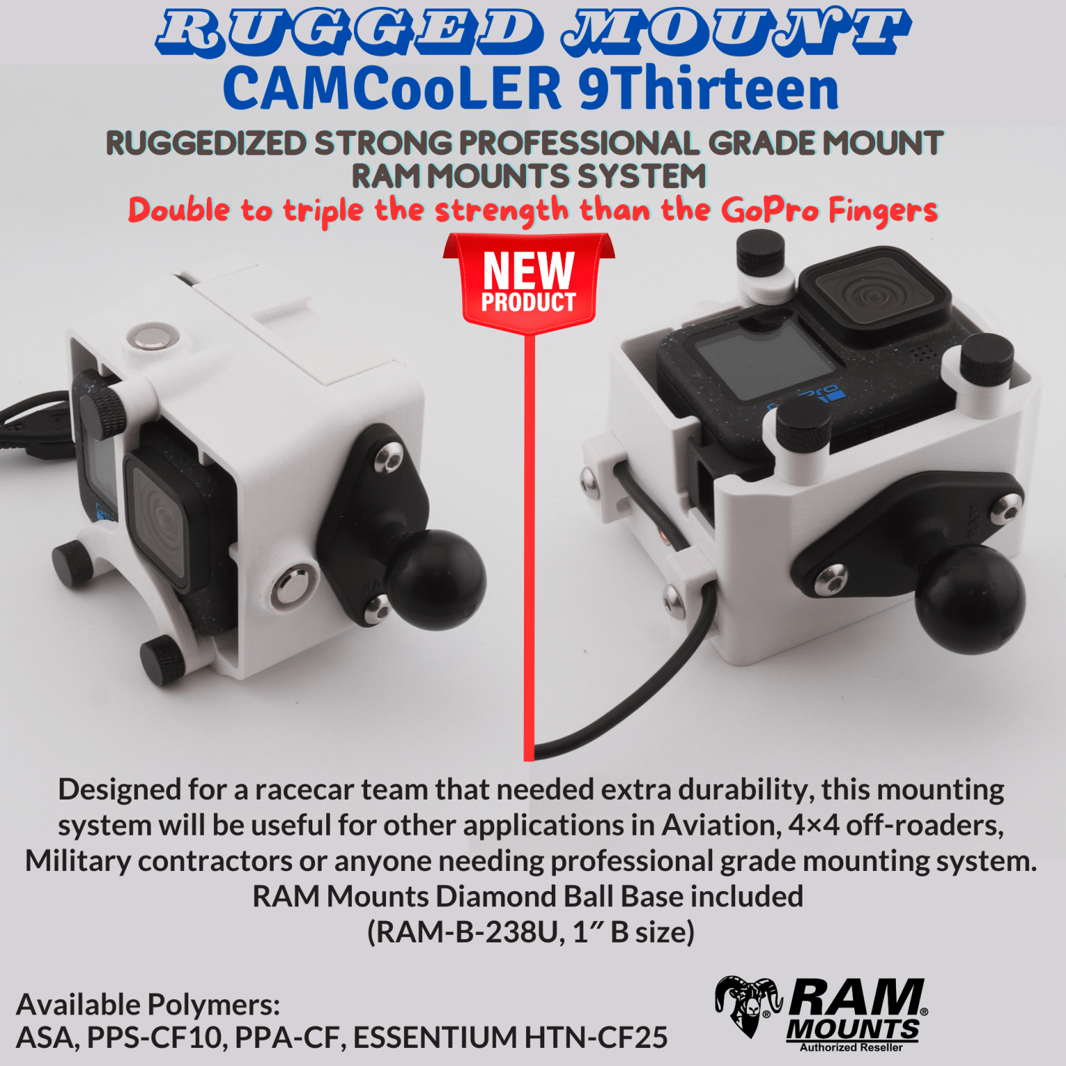 CAMCooLER Rugged Mount 9Thirteen - CAMCooLER®